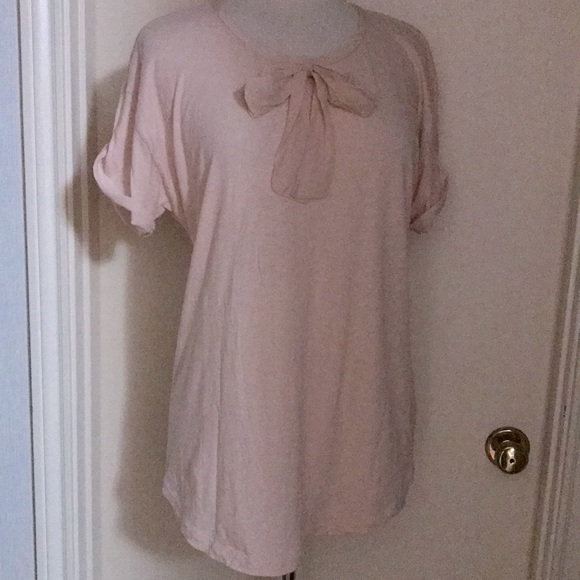 J. Crew | Tops | J Crew Cotton Slug Bow Front Tee Shirt | Poshmark